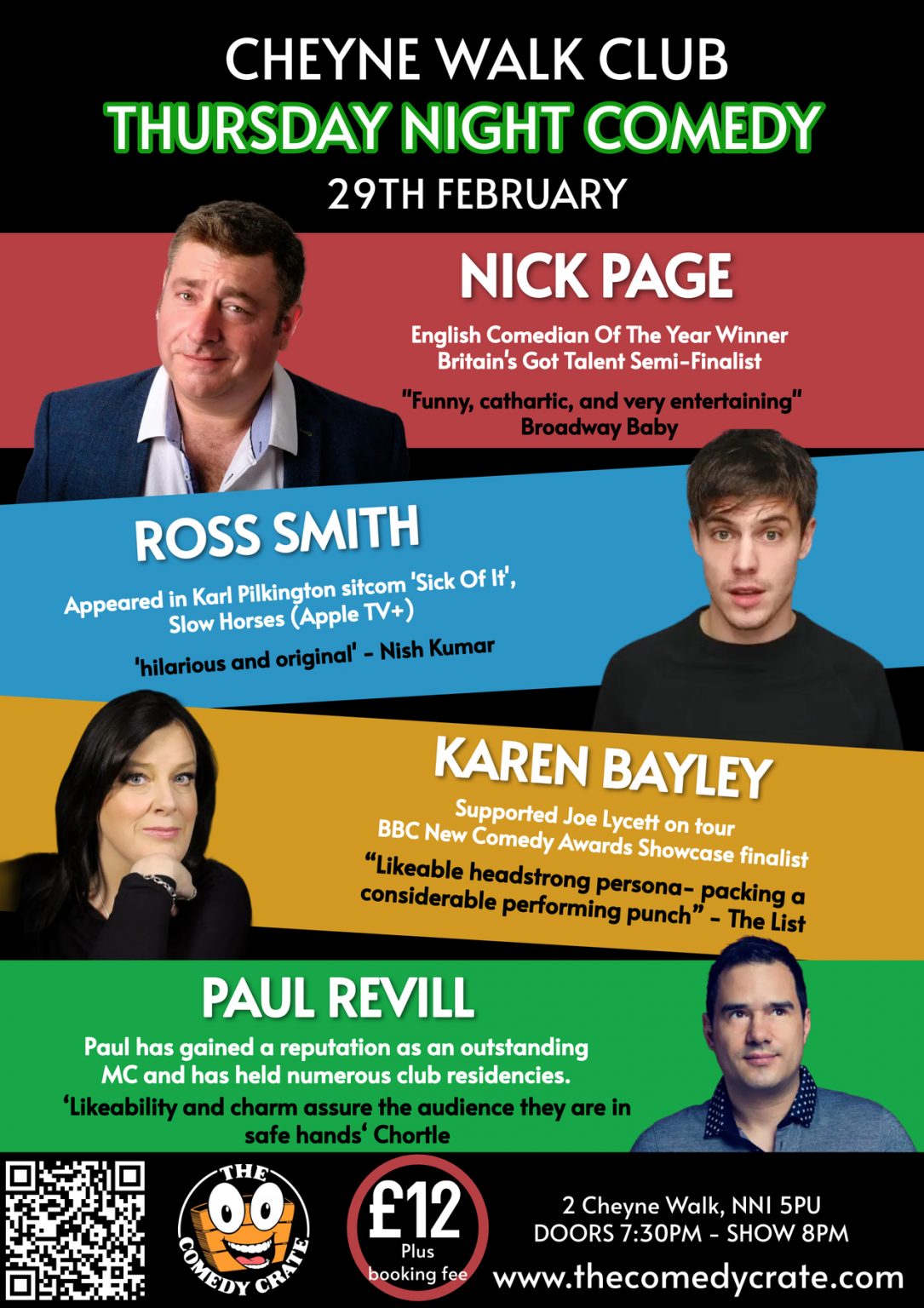 Comedy Night – Cheyne Walk Club