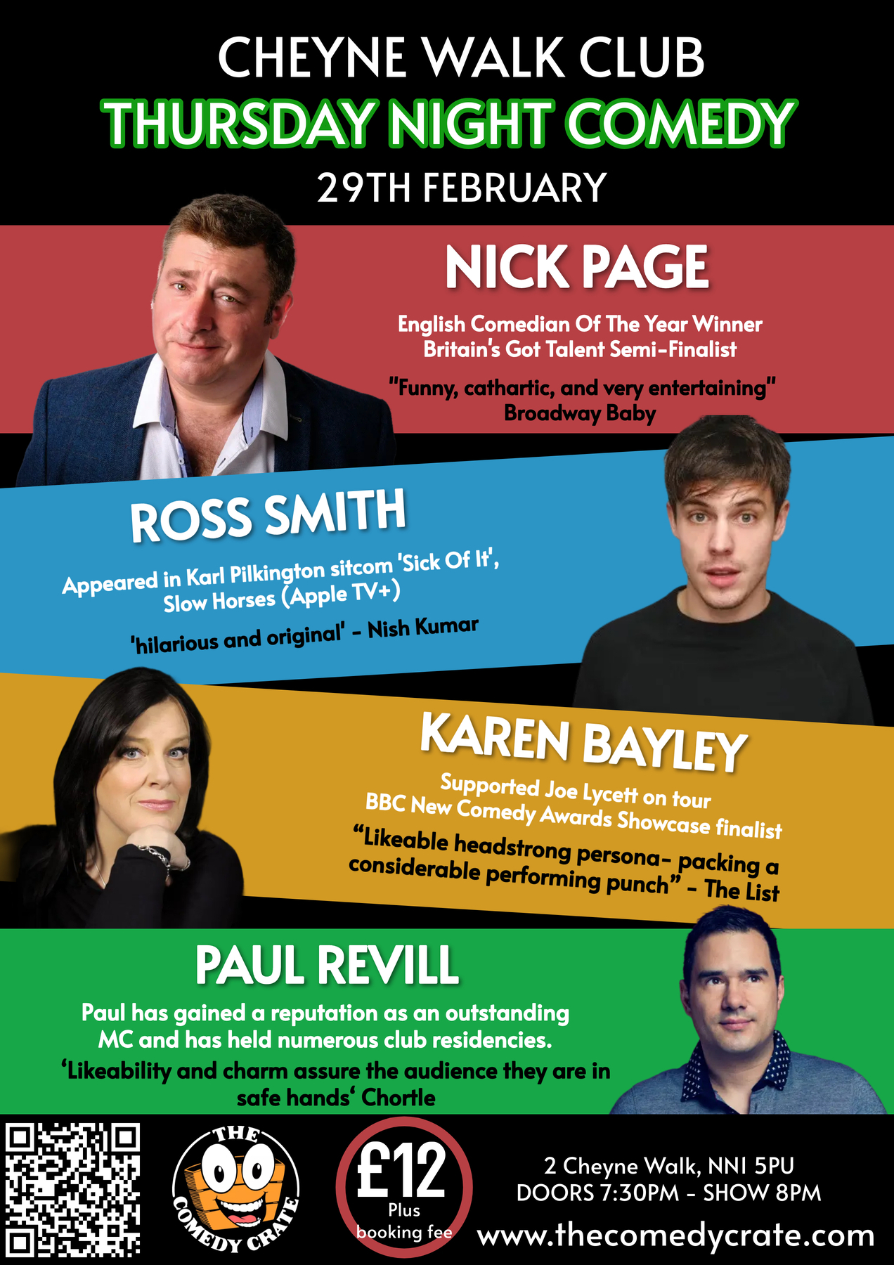 Comedy Night – Cheyne Walk Club